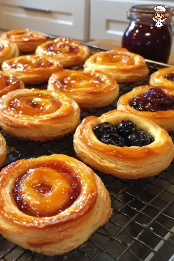 Danish Pastries with Shortcut Homemade Dough
