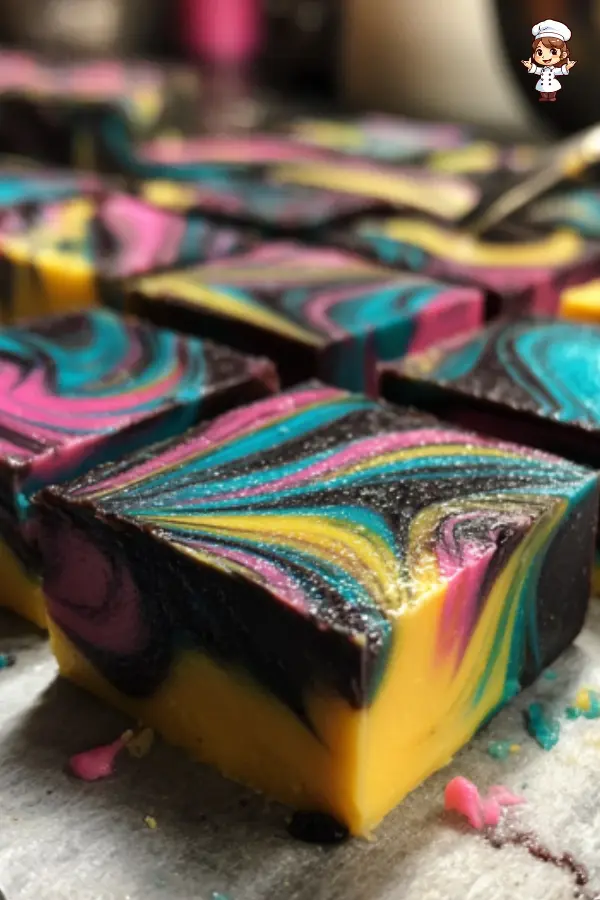 Festive Colored Peppermint Fudge – Easy No-Bake Holiday Treat