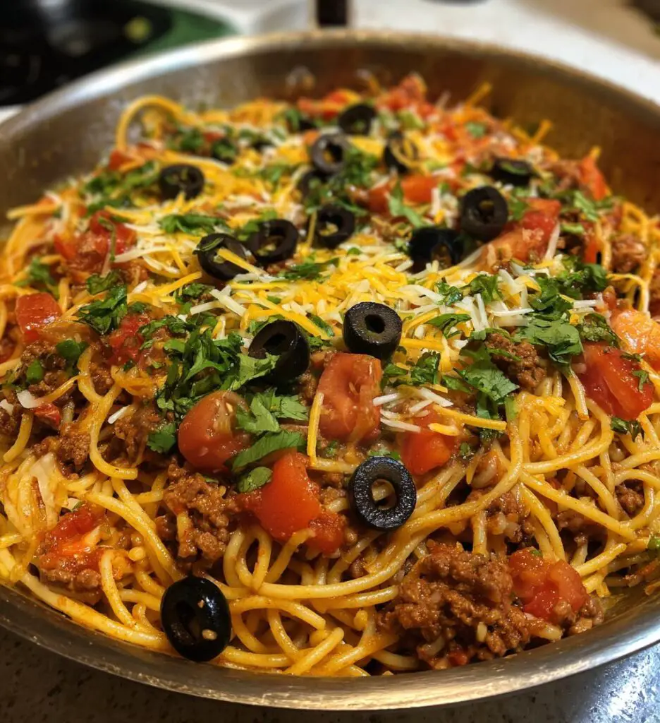 Comforting Taco Spaghetti: A 30-Minute Delight